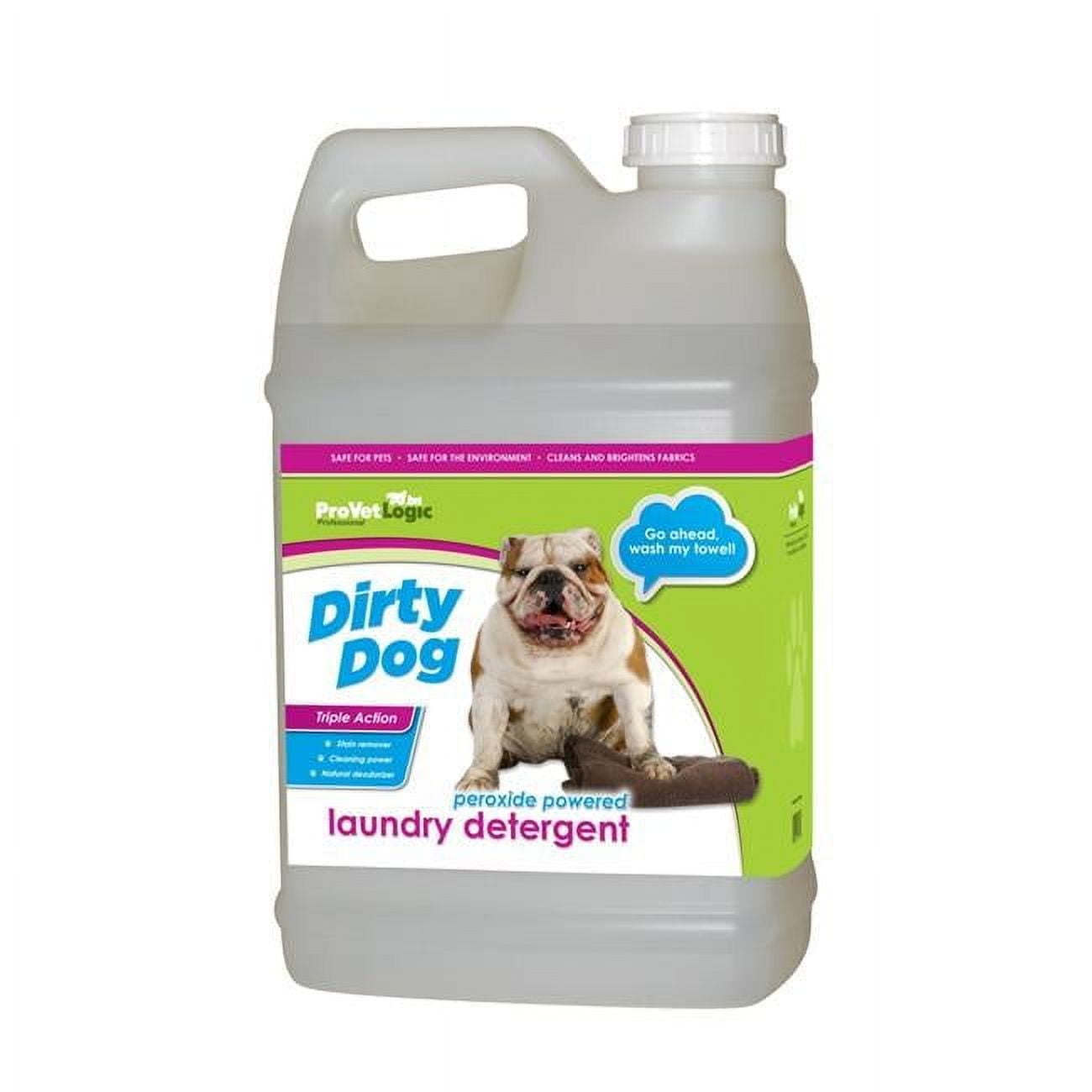 ProVetLogic 2.5 Gal Dirty Dog Peroxide Powered Laundry Detergent, Pet Safe - Walmart.com