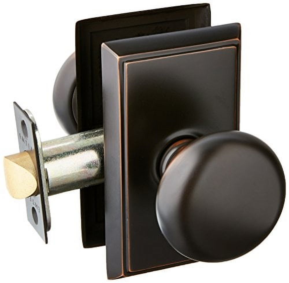 Providence Door Set with Round Brass Knobs Passage in Oil Rubbed Bronze. Doorsets. - Walmart.com