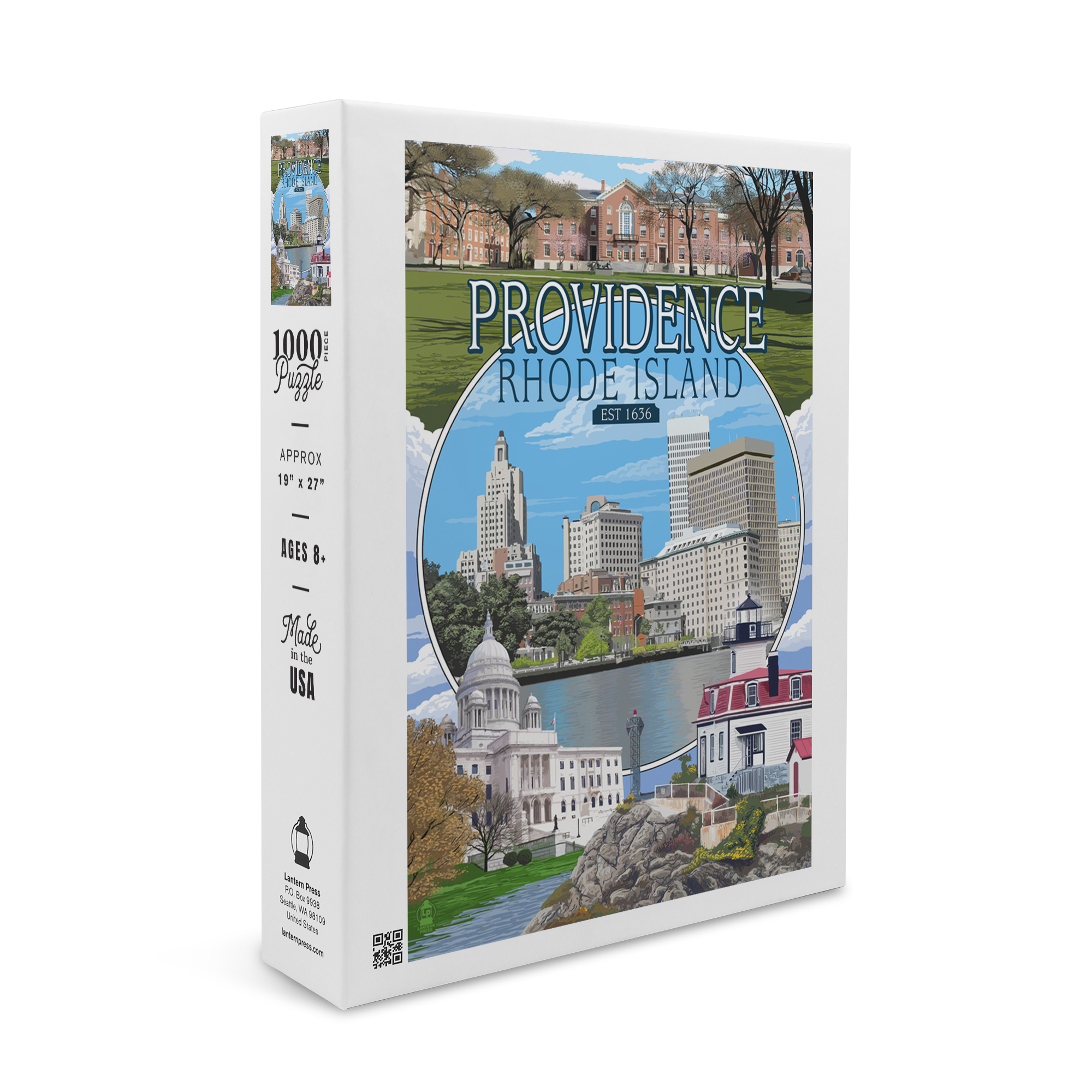 Providence, Rhode Island, Montage Scenes (1000 Piece Puzzle, Size 19x27 ...