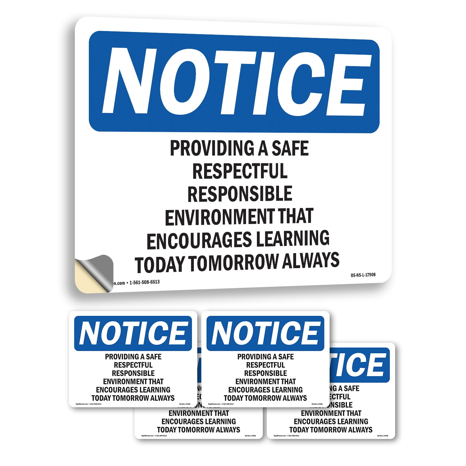 Providing A Safe Respectful Responsible OSHA Notice Vinyl Decal Label ...