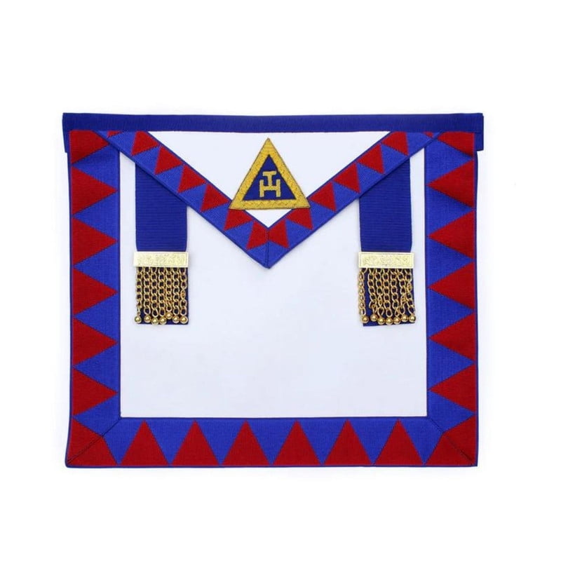 Provincial English Royal Arch Apron - Red & Blue with Hand Embroidered ...