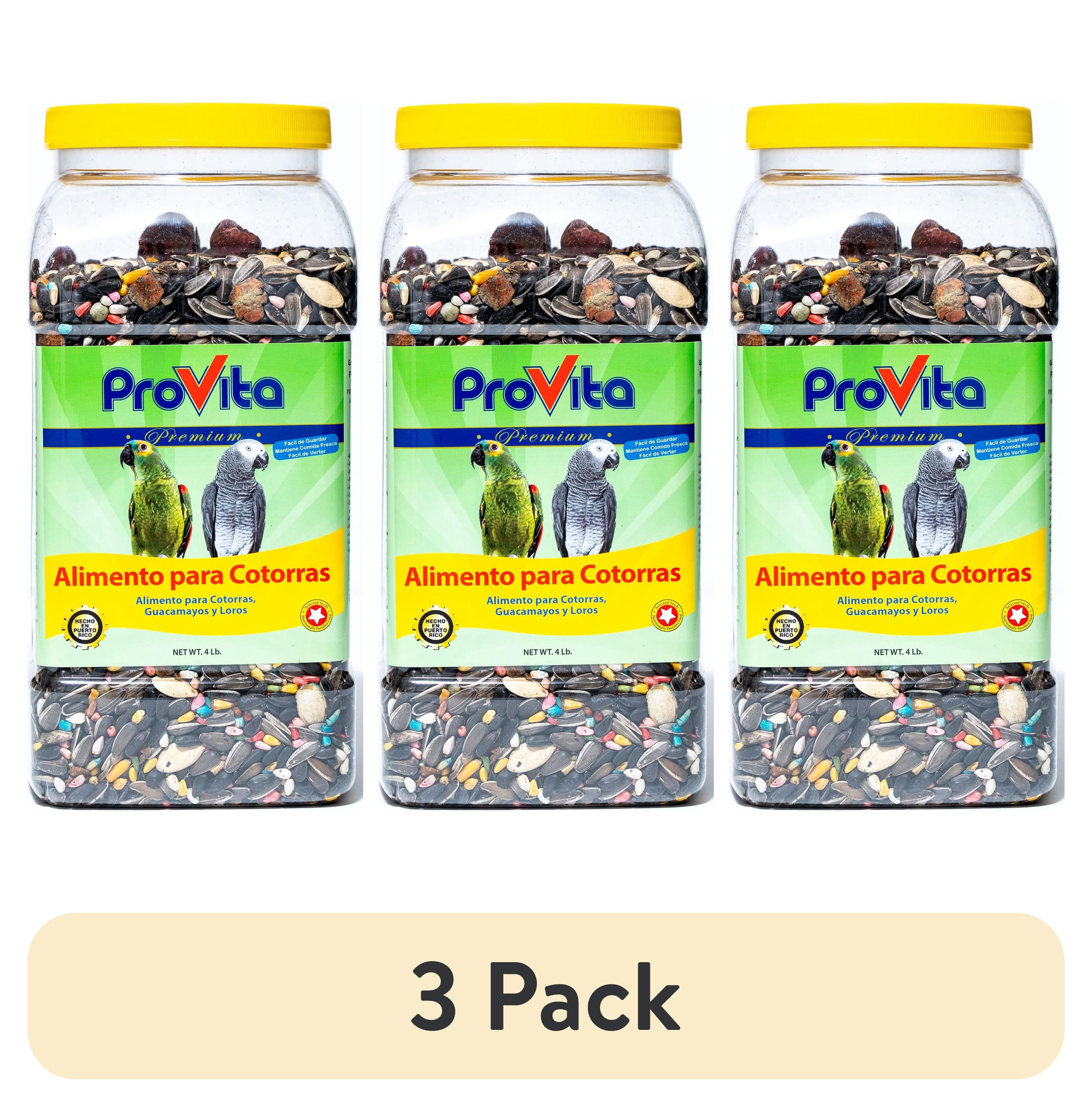 (3 pack) Provita Premium Seed Parrot Food, 4Lb. Jar - Walmart.com