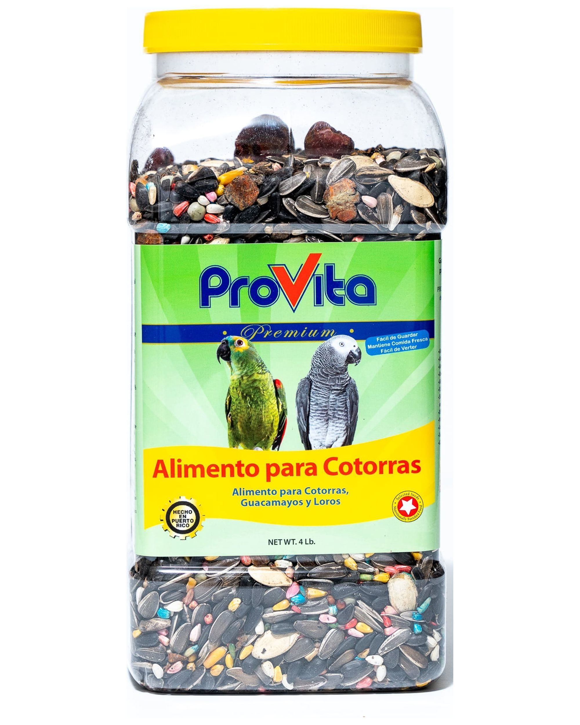 Provita Premium Seed Parrot Food, 4Lb. Jar - Walmart.com