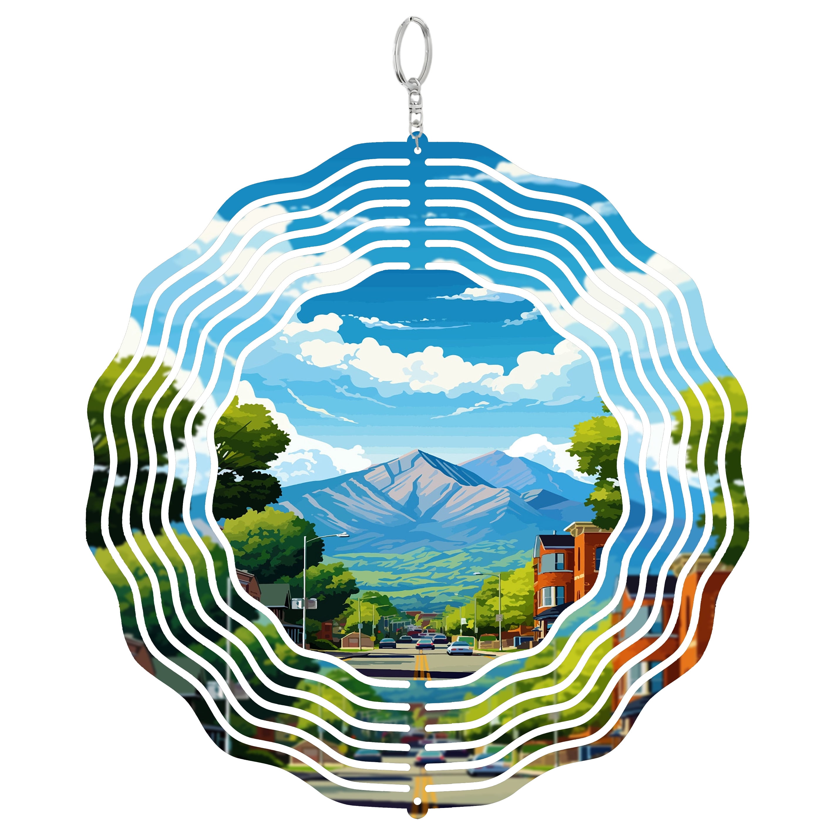 Provo Utah Wind Spinner, 3D Kinetic Hanging Outdoor Yard Art Decor ...