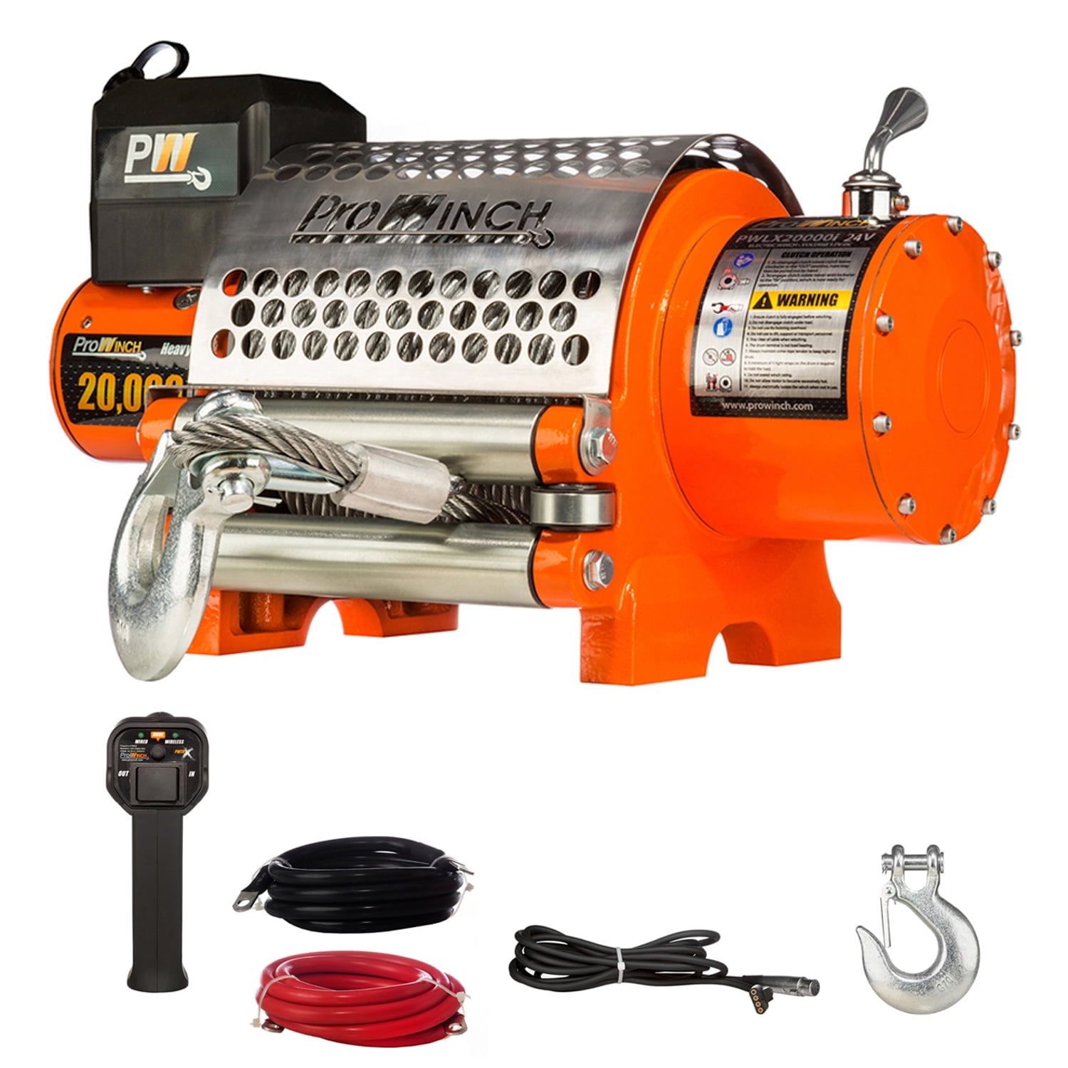 Prowinch 20000 lbs Electric Winch Waterproof 12V DC Wireless - Walmart ...