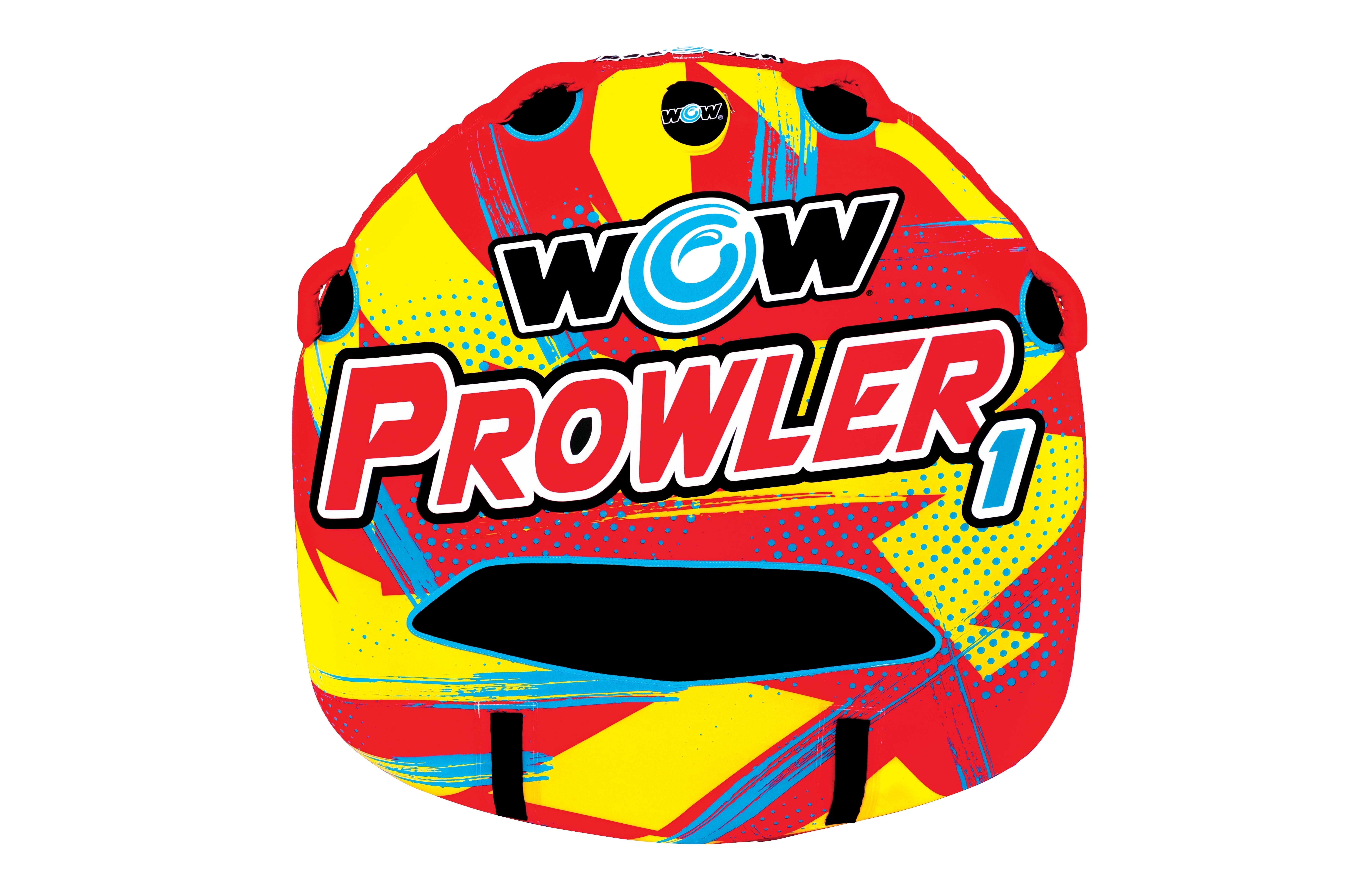WOW Sports Prowler 1P Towable Tube for Boating, Starter Kit includes ...