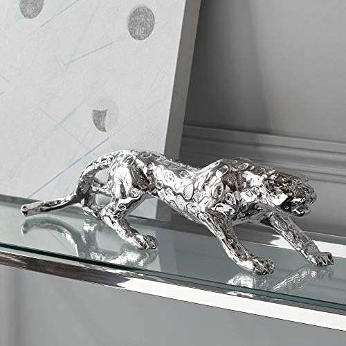 Prowling 23 1/2" Wide Silver Mirror Leopard Table Sculpture - Walmart.com