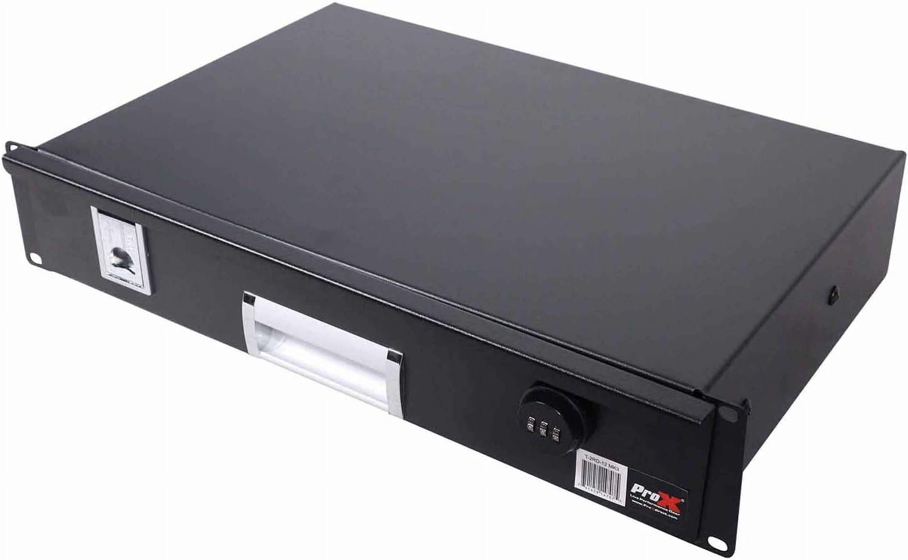 Prox T-2RD-12 MK3 2U Rack Space 12" Depth Rack Mount Drawer for Audio ...