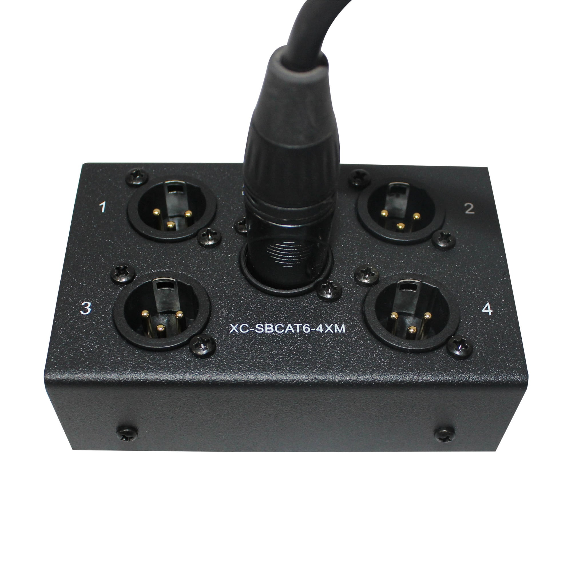 Prox XC-SBCAT6-4XM 4 Channel XLR-M CAT6 Audio and DMX Portable Snake ...