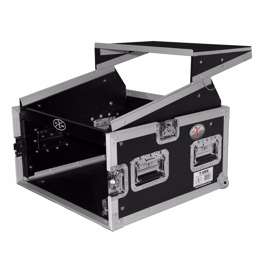 Prox6U Verticalfront Load Mixer Combo Amp Rack Case 10U Top Slant with ...