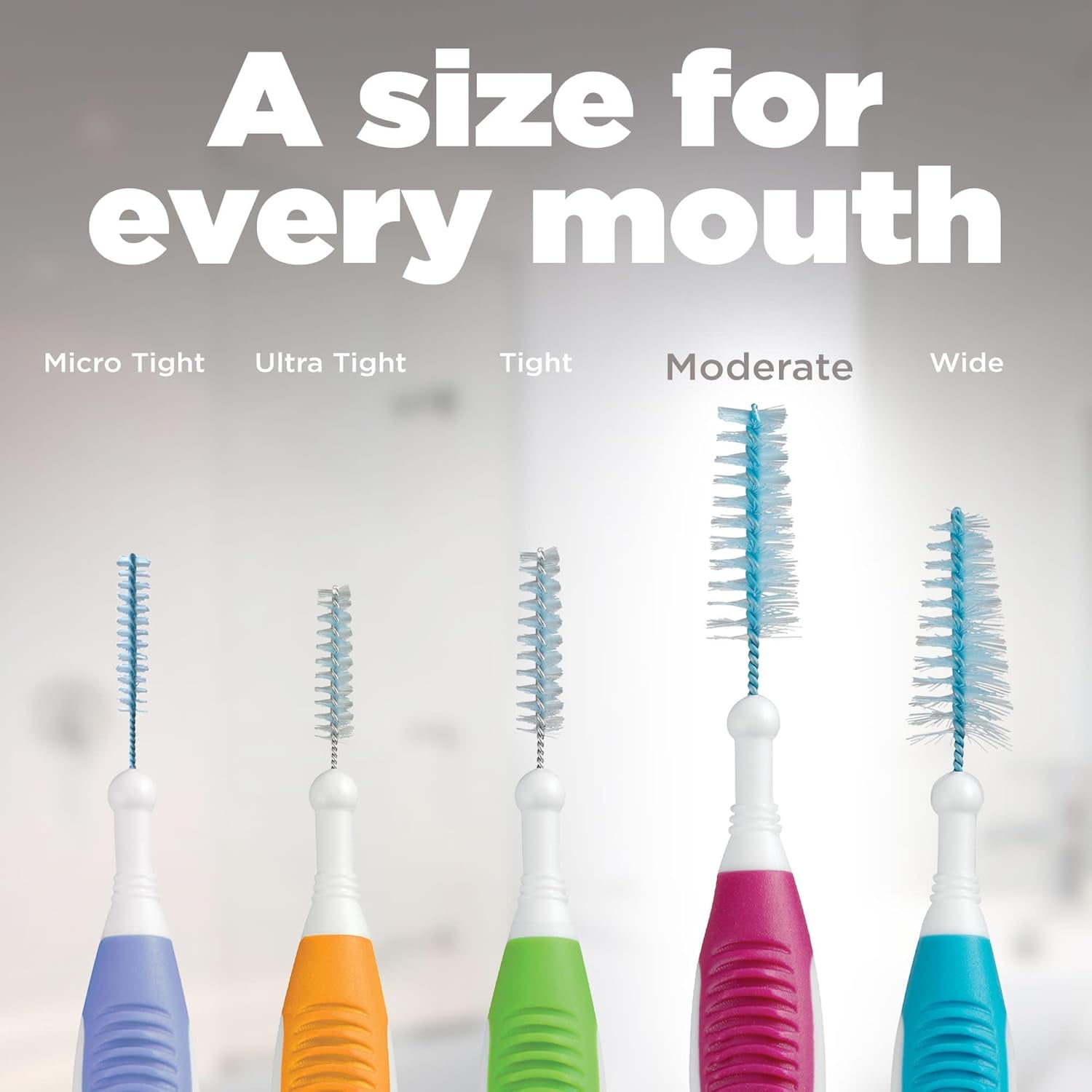 Proxabrush Go-Betweens - Moderate - Interdental Brushes - Soft Bristled ...
