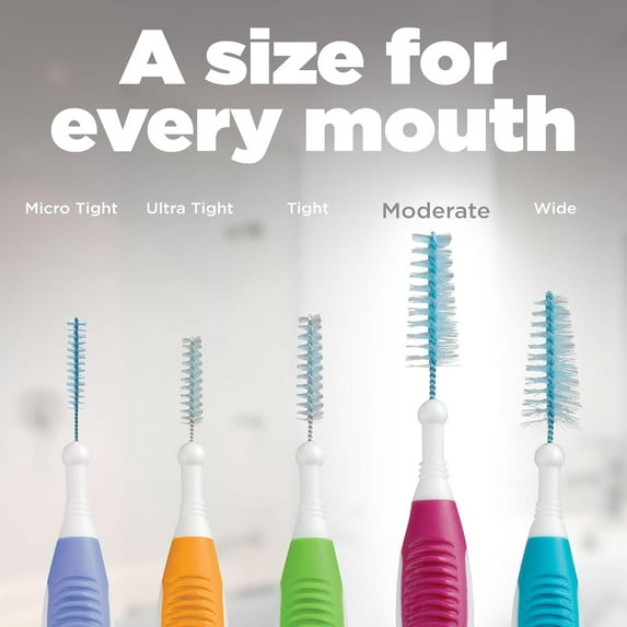 Proxabrush Go-Betweens - Moderate - Interdental Brushes - Soft Bristled ...