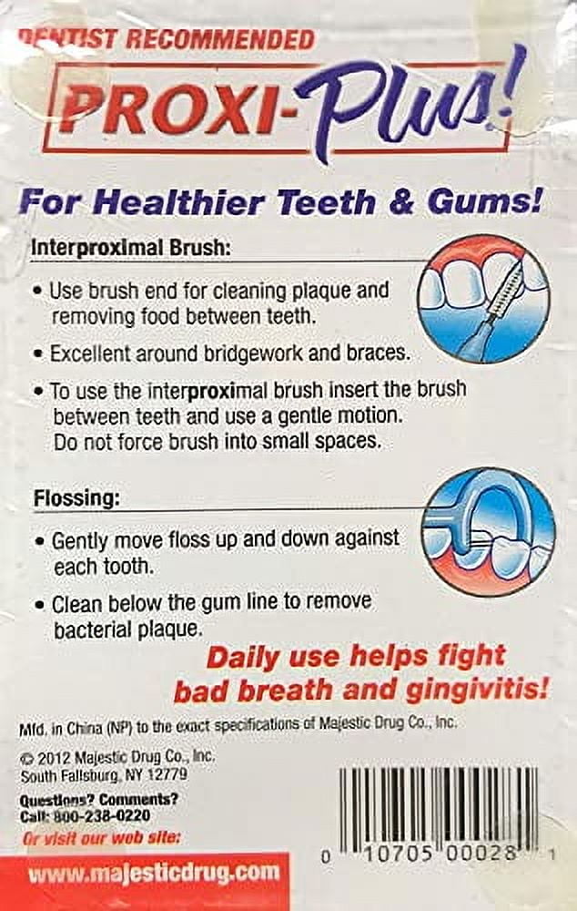 Proxi Plus Flosser 30 Count (6 Pack) - Walmart.com