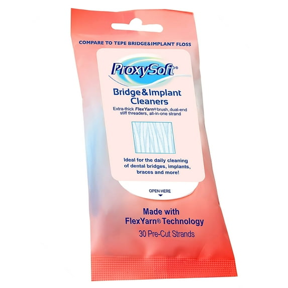 ProxySoft Dental Floss for Bridges Implants Braces with Extra-Thick ...