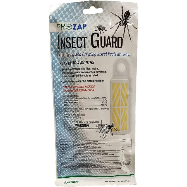 Prozap Insect Guard Pest Strip, Indoor Gnat & Wasp Repellent, 4 Month ...
