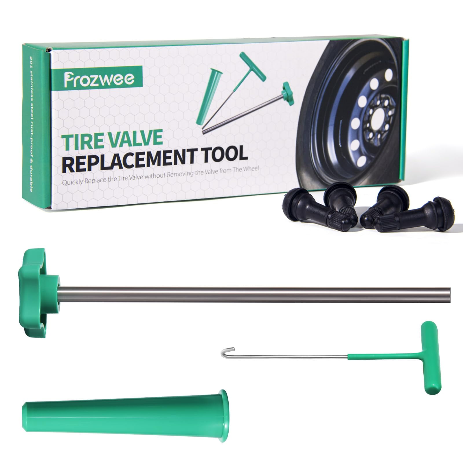 Prozwee Tire Valve Stem Core Quickly Replacement Tool Kit,Perfect Tool ...