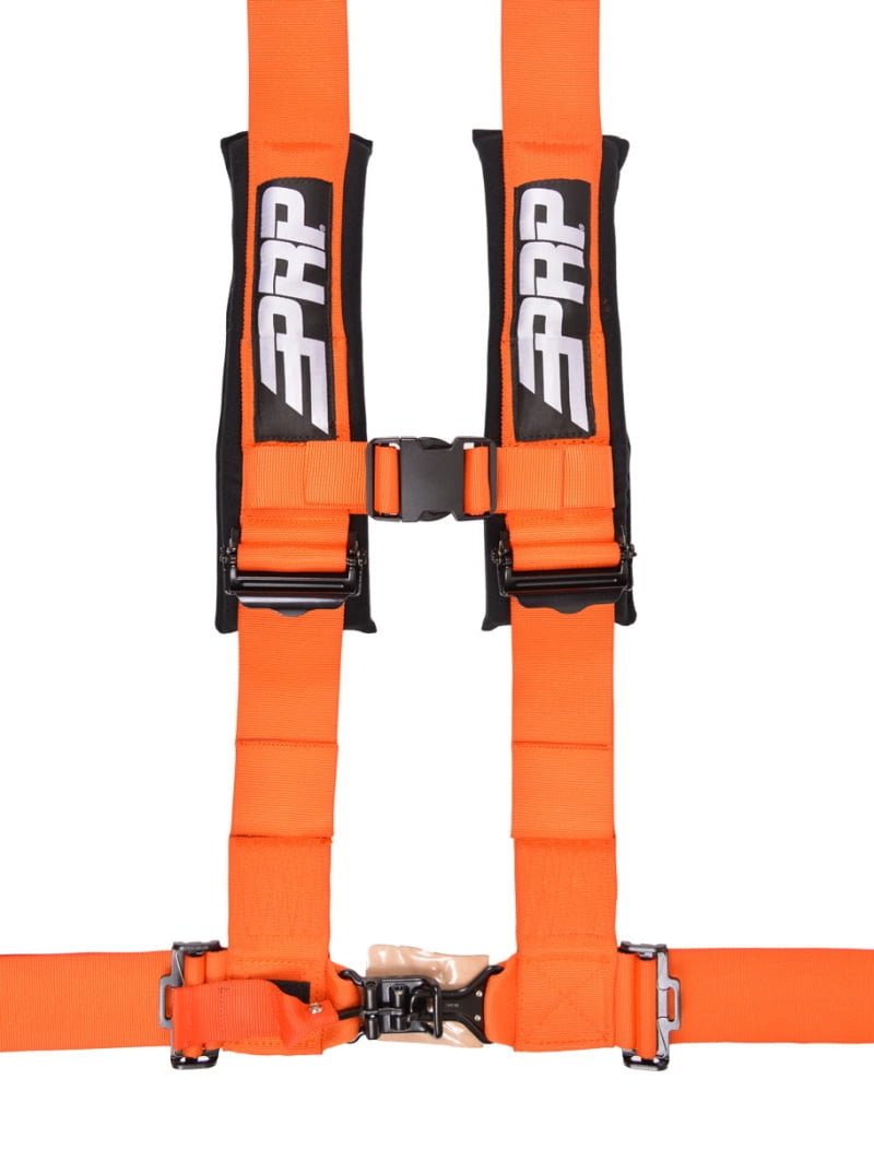 Prp 4 Point Harness 3" Pads Seat Belt Pair Orange Fits Polaris Rzr Xp ...
