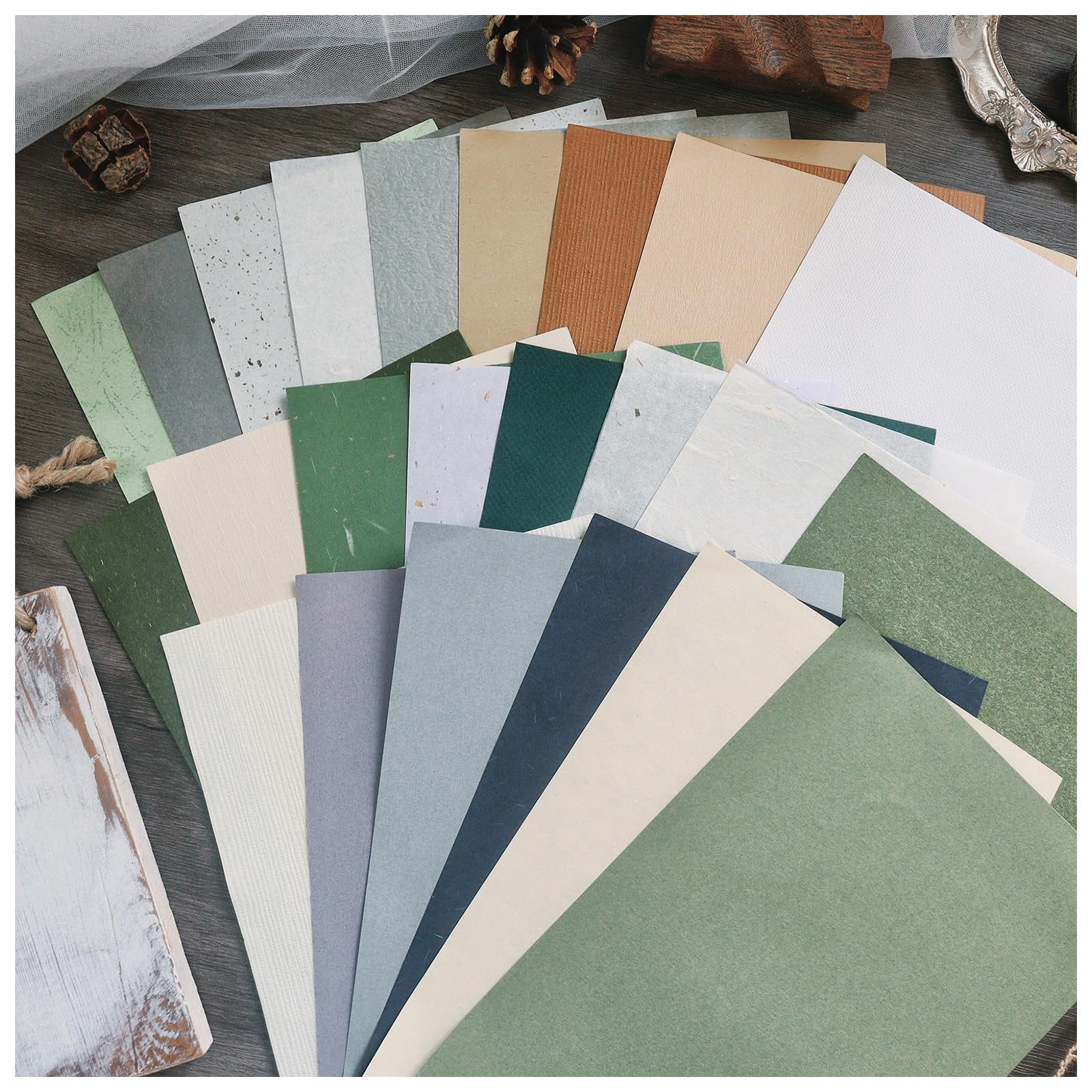 Prstincol 30 Pcs Scrapbook OIF8 Paper Textured Paper, A4 Craft ...