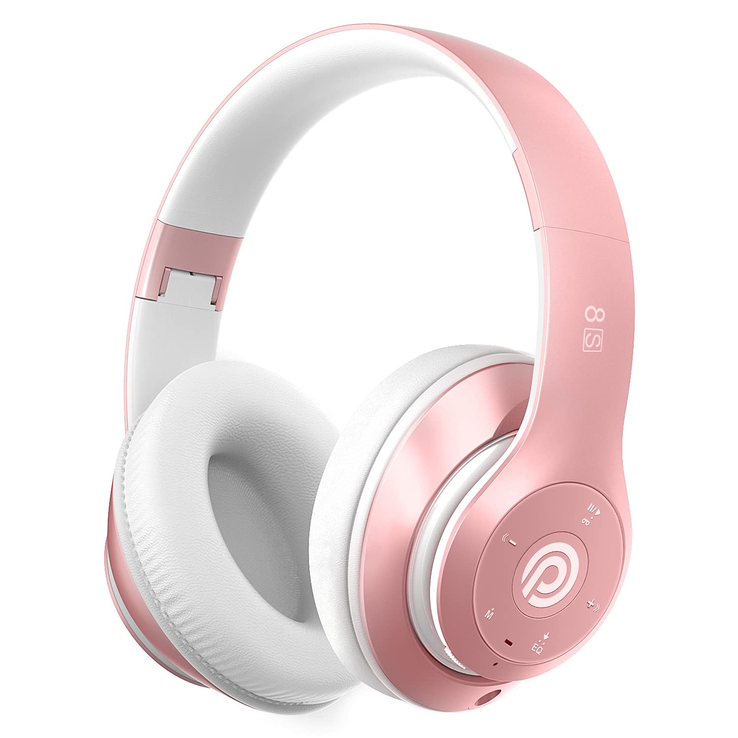 Prtukyt Bluetooth Noise-Canceling Over-Ear & On-Ear Headphones, Rose ...