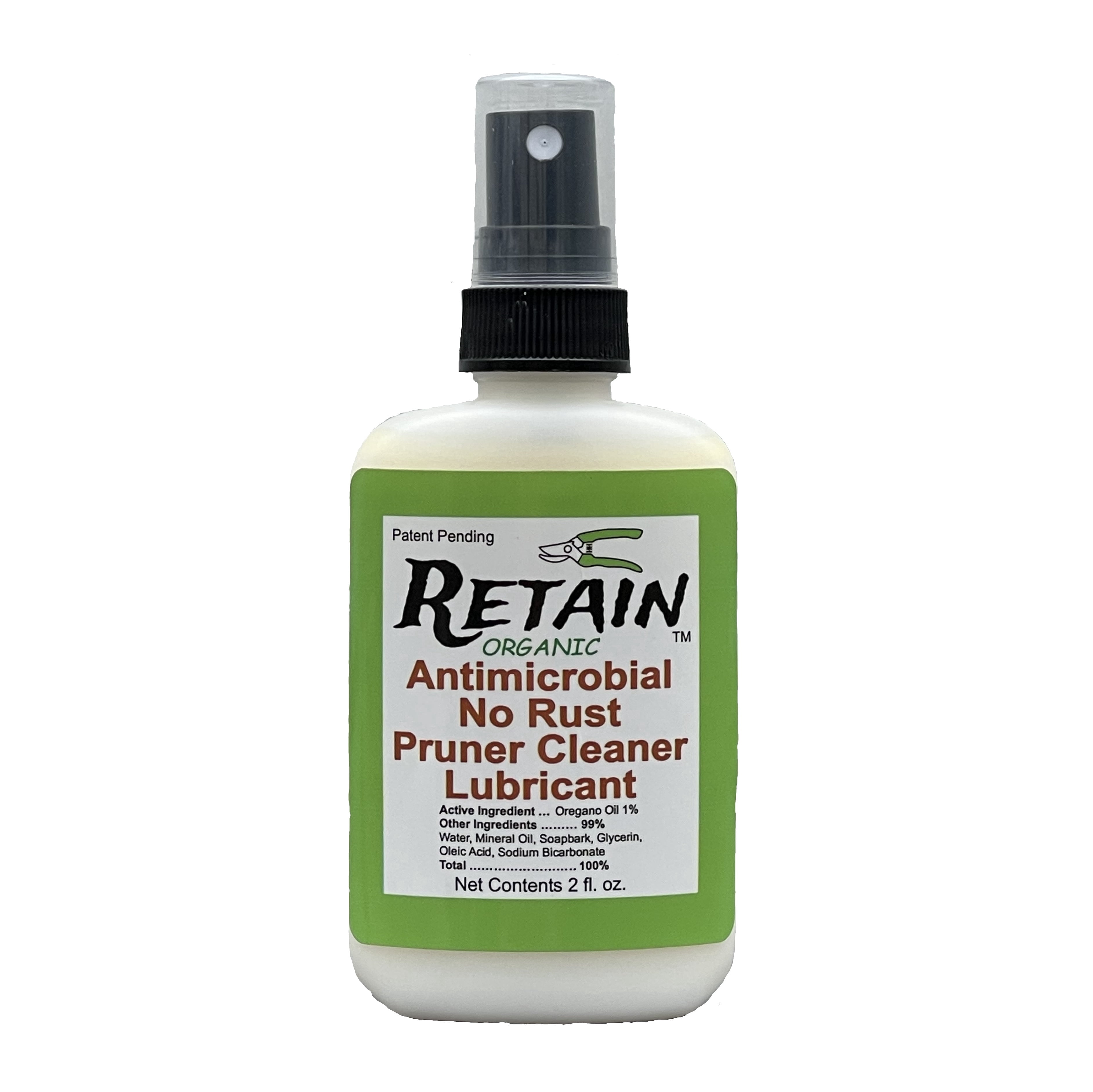 RETAIN Organic Garden Tool Cleaner & Lubricant, 2 oz Spray – Plant ...