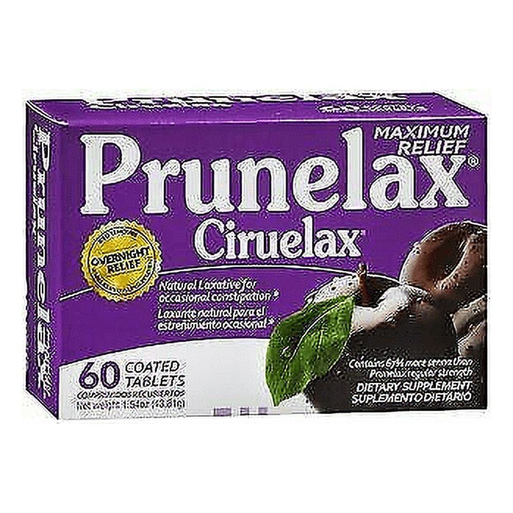 Prunelax Extra Strength Laxative Occasional Constipation, 60 ct, 3 Pack ...