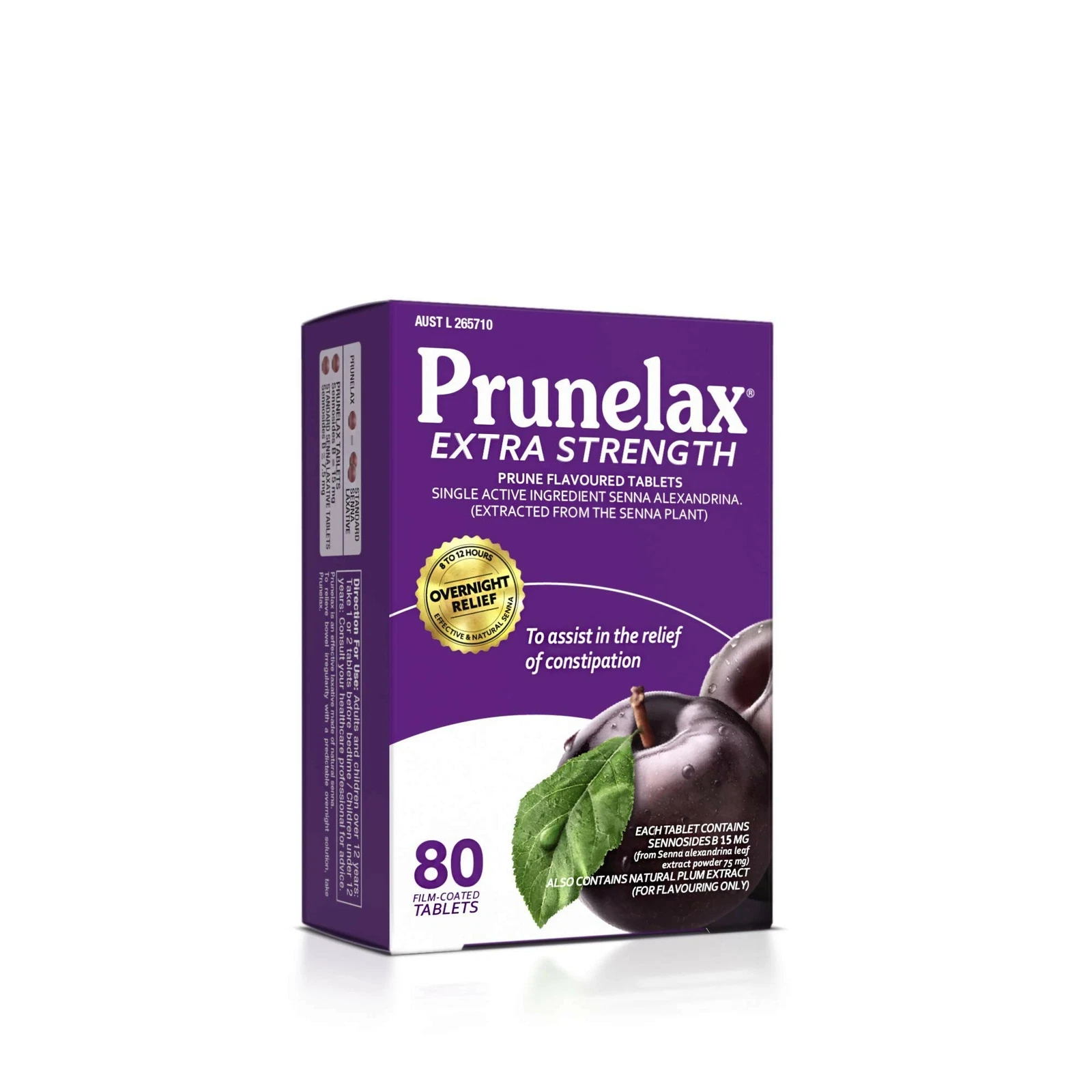 Prunelax Extra Strength Laxative Tablets 80 Tablets - Walmart.com