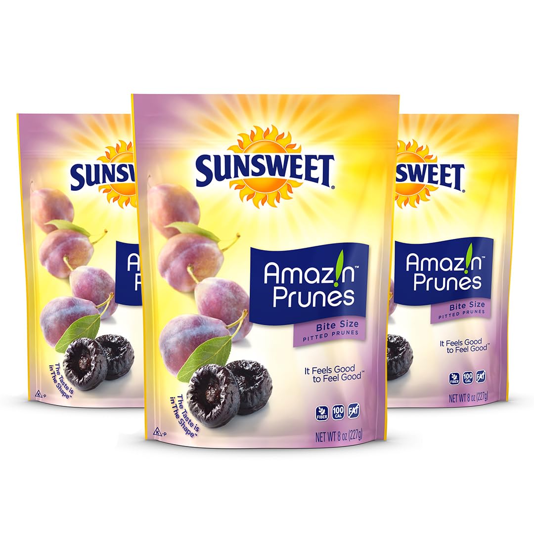 Prunes - Bite Size Prunes Pitted Unsweetened & Dried - Gluten Free ...