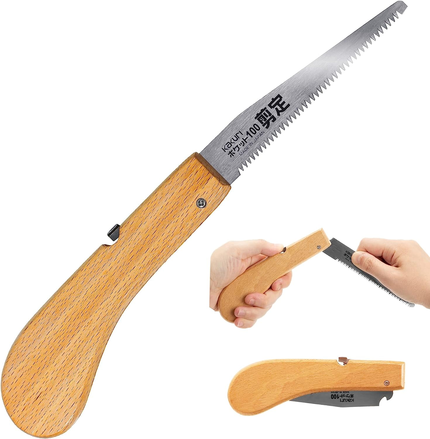 Pruning Saw Folding 4" for Garden, Camp, Bushcraft, Japanese Pull Saw ...