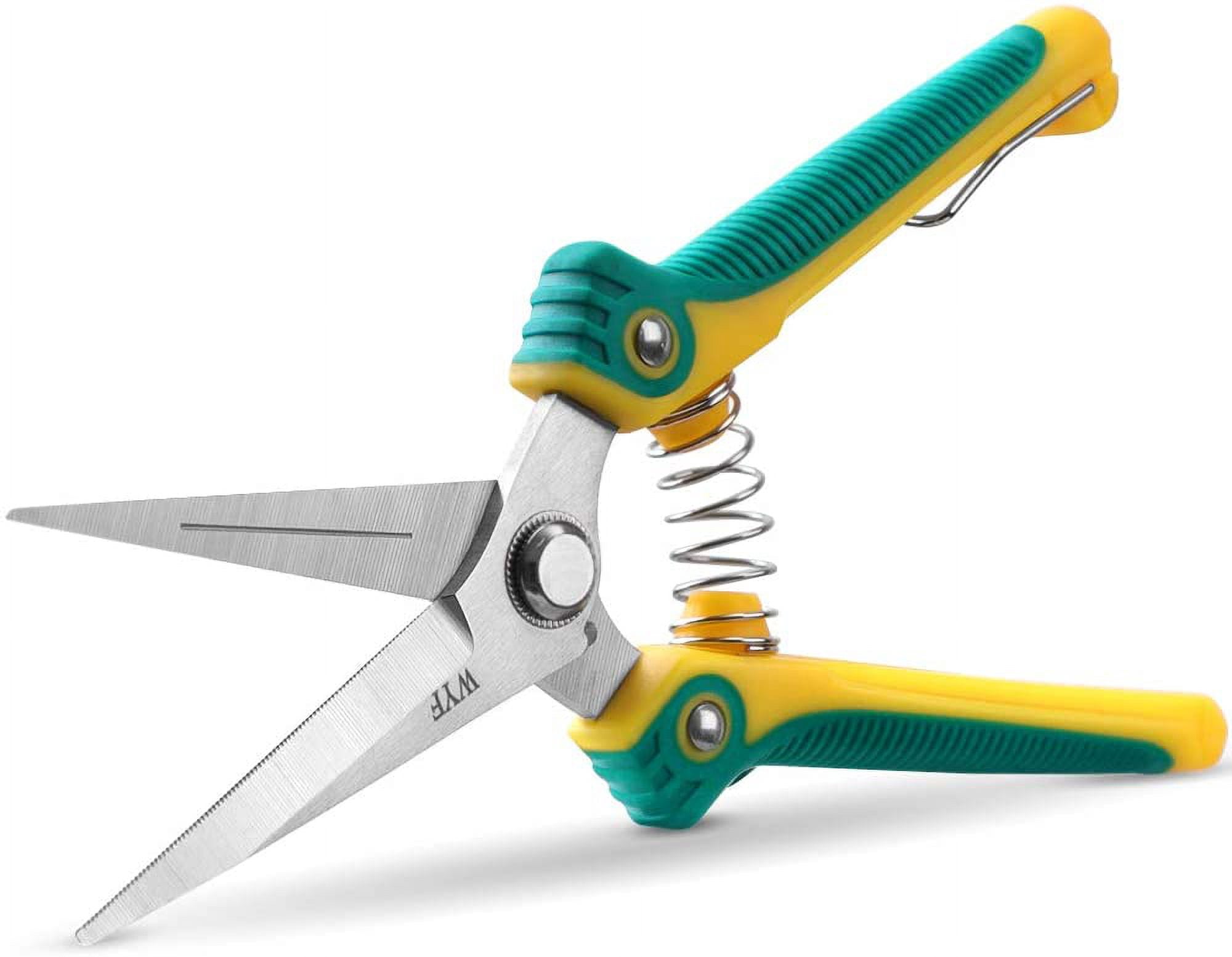 Pruning Scissors, Professional Garden Shears - Straight Stainless Steel ...