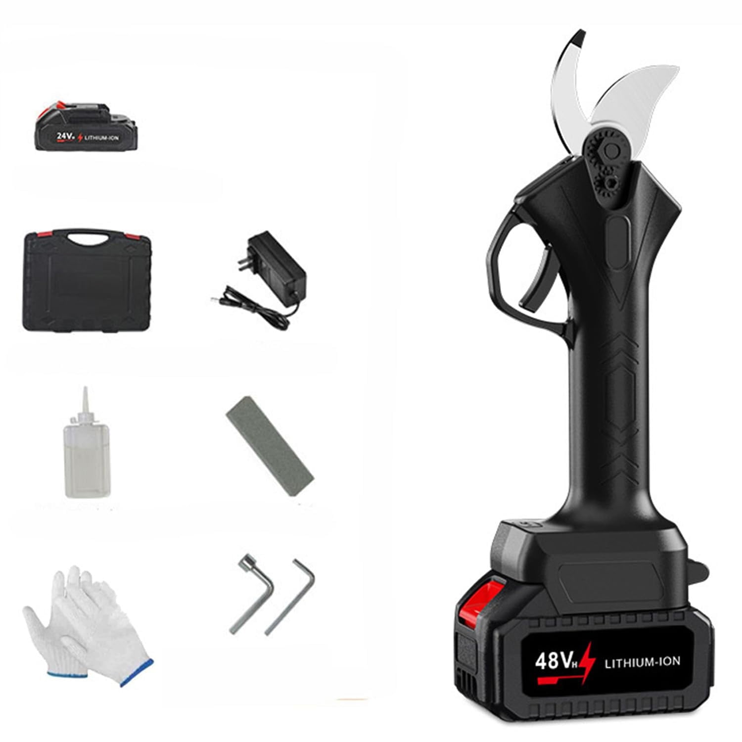 Pruning Shear Battery Powered, Cordless Portable Electric Pruner with ...