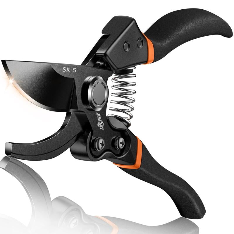 Pruning Shears for Garden 8.5" Professional Bypass Gardening Scissors ...