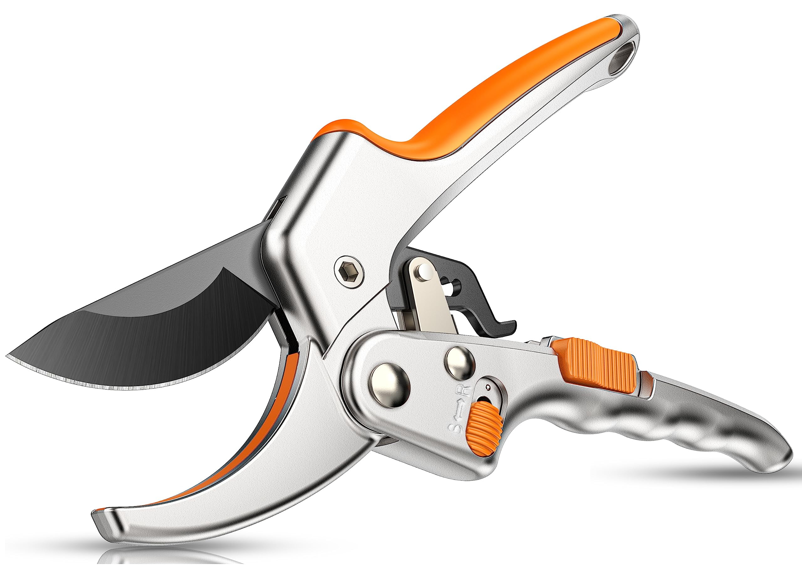 Pruning Shears, Kenossion Gardening Tools - Garden Shears with Ratchet ...