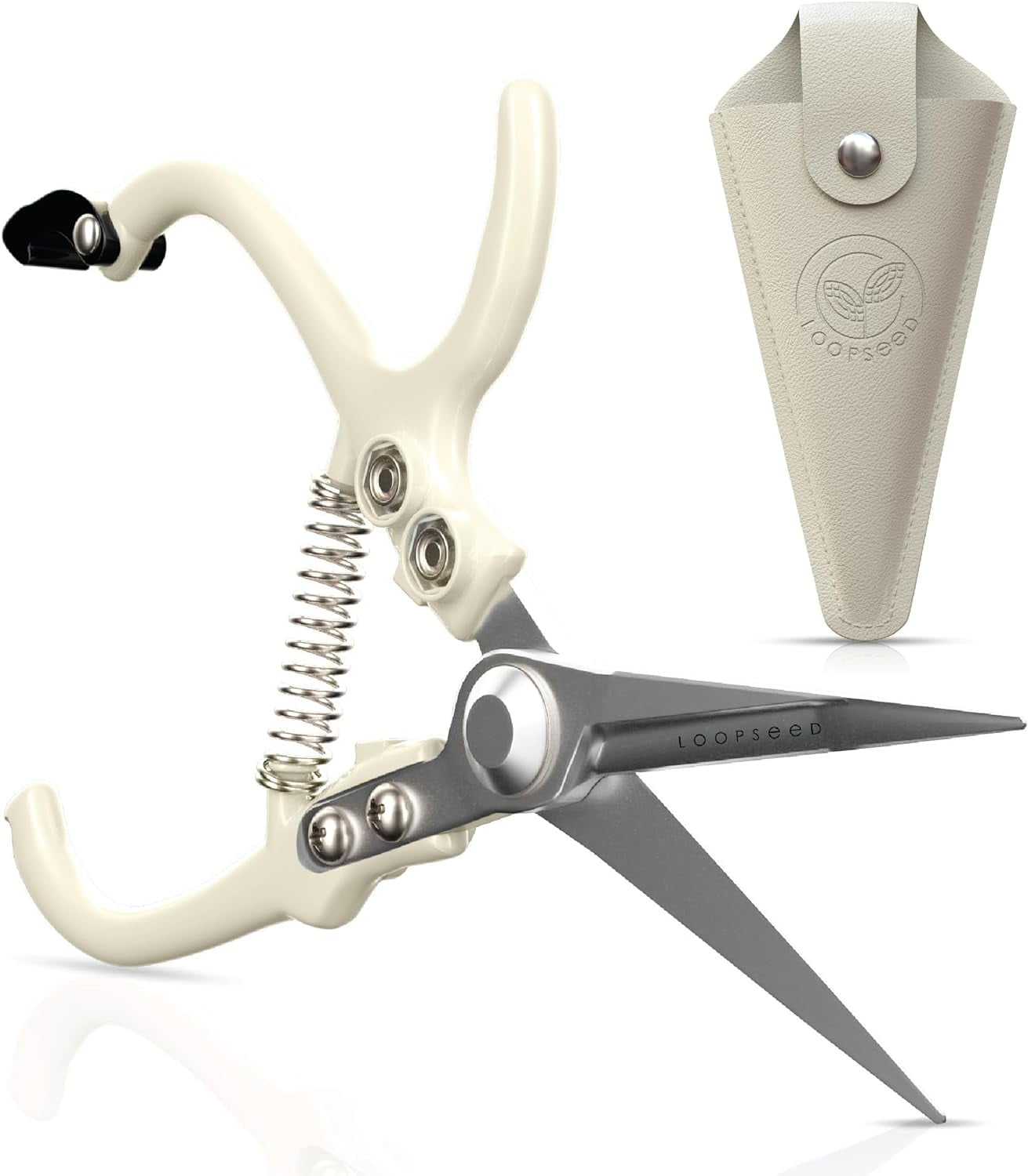 Pruning Shears with Vegan Leather Sheath Garden Trimming Scissors with ...