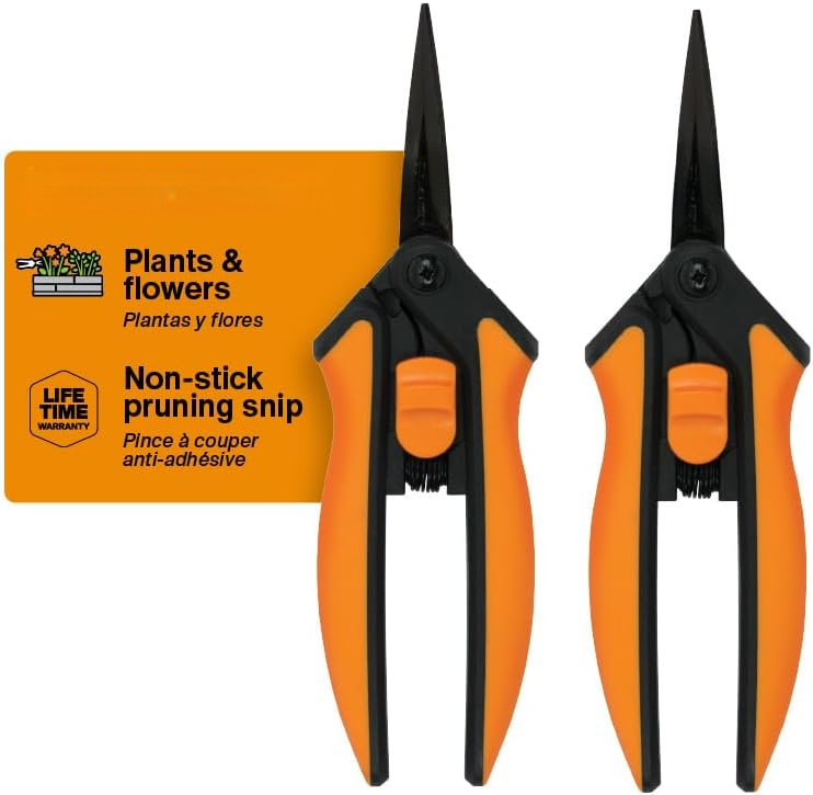 Pruning Snips - 6" Garden Shears with Comfort Grip and Spring Action ...