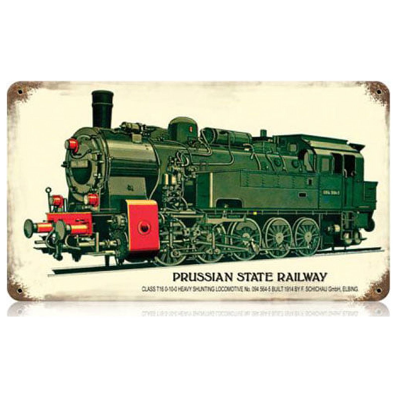 Prussian State Railway Vintage Sign “Made in the USA with heavy gauge ...