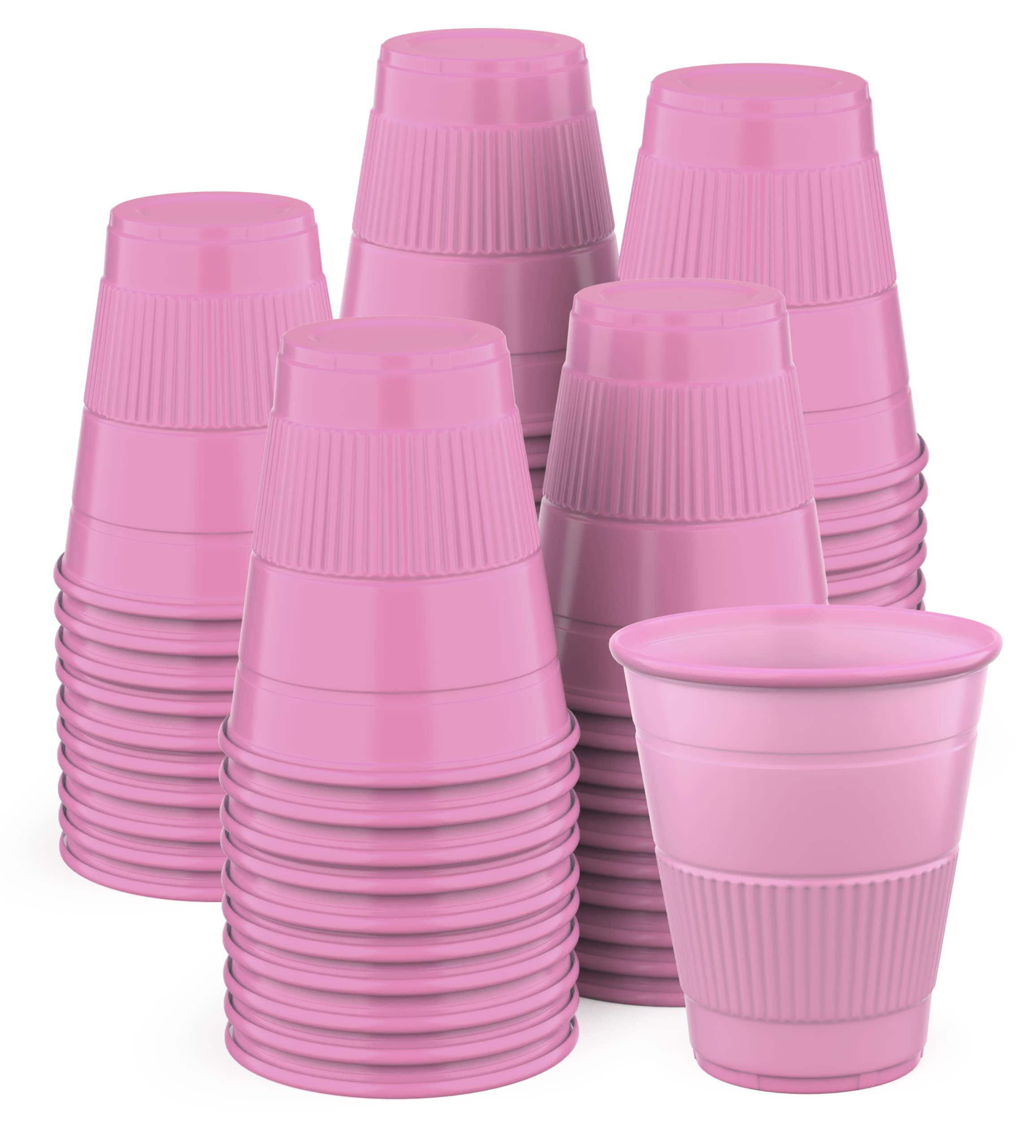 Pruvade Disposable Cups | 50 Pack | 5 oz Plastic Cups, Small Bathroom ...