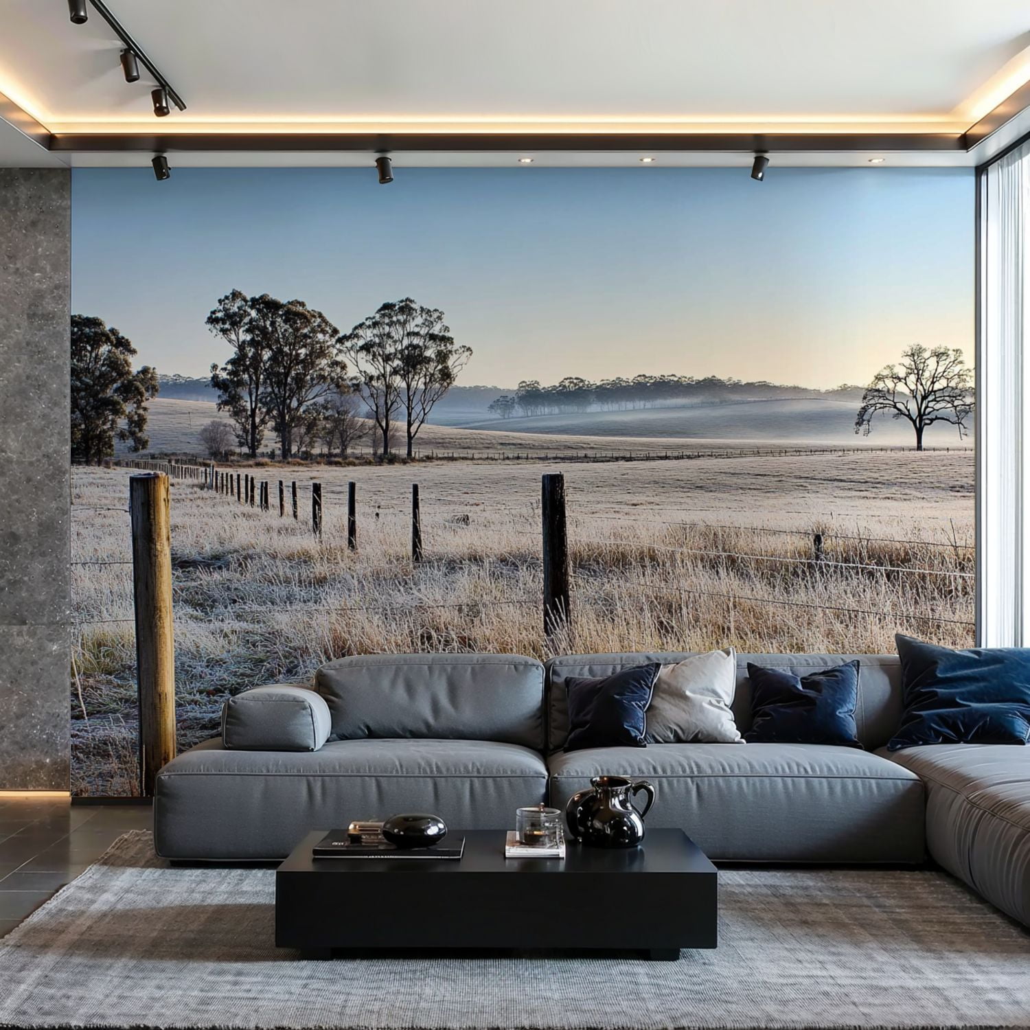 Prxcm Canvas Wall Mural Peel and Stick Large Wallpaper Agri Winter ...