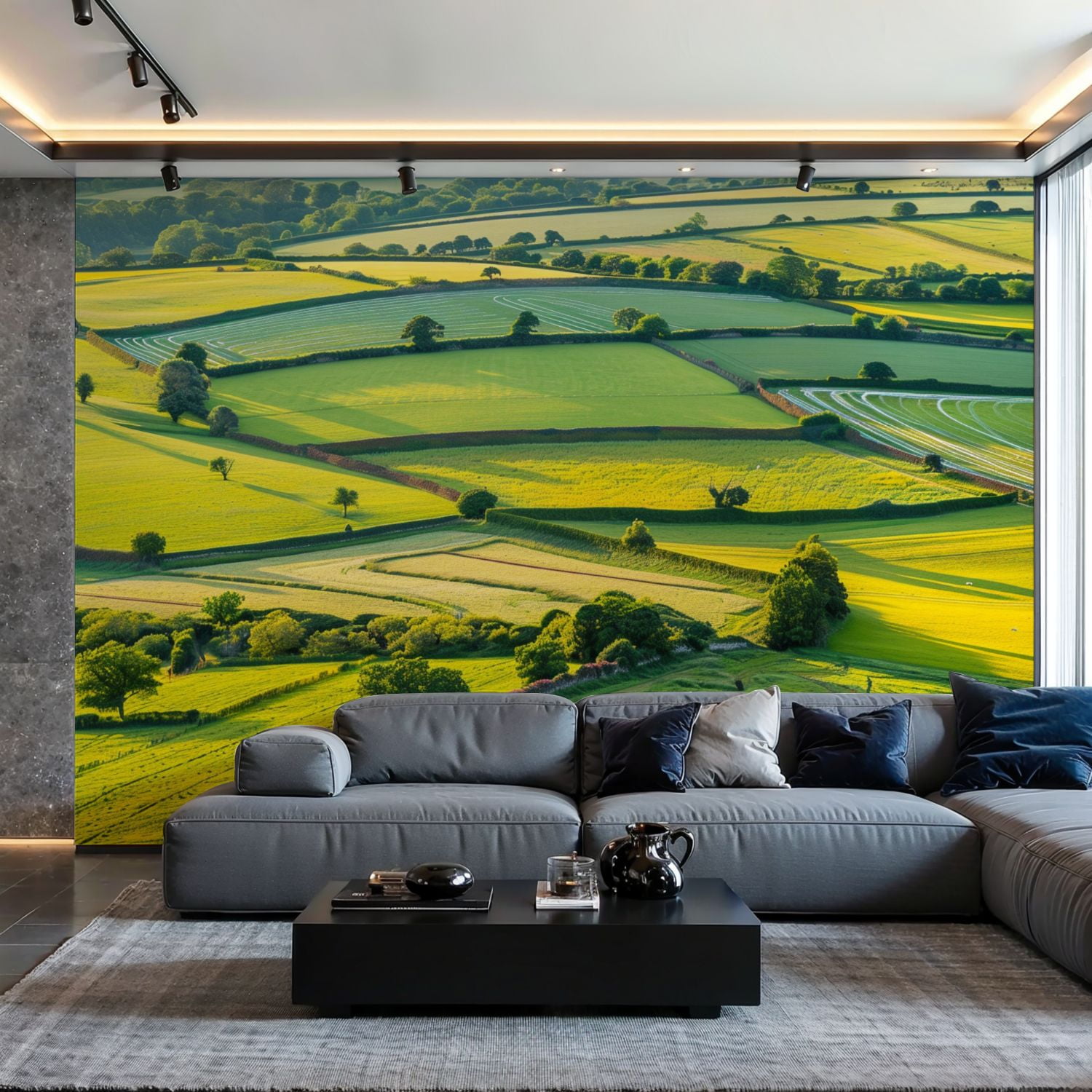 Prxcm Canvas Wall Mural Peel and Stick Large Wallpaper English rolling ...