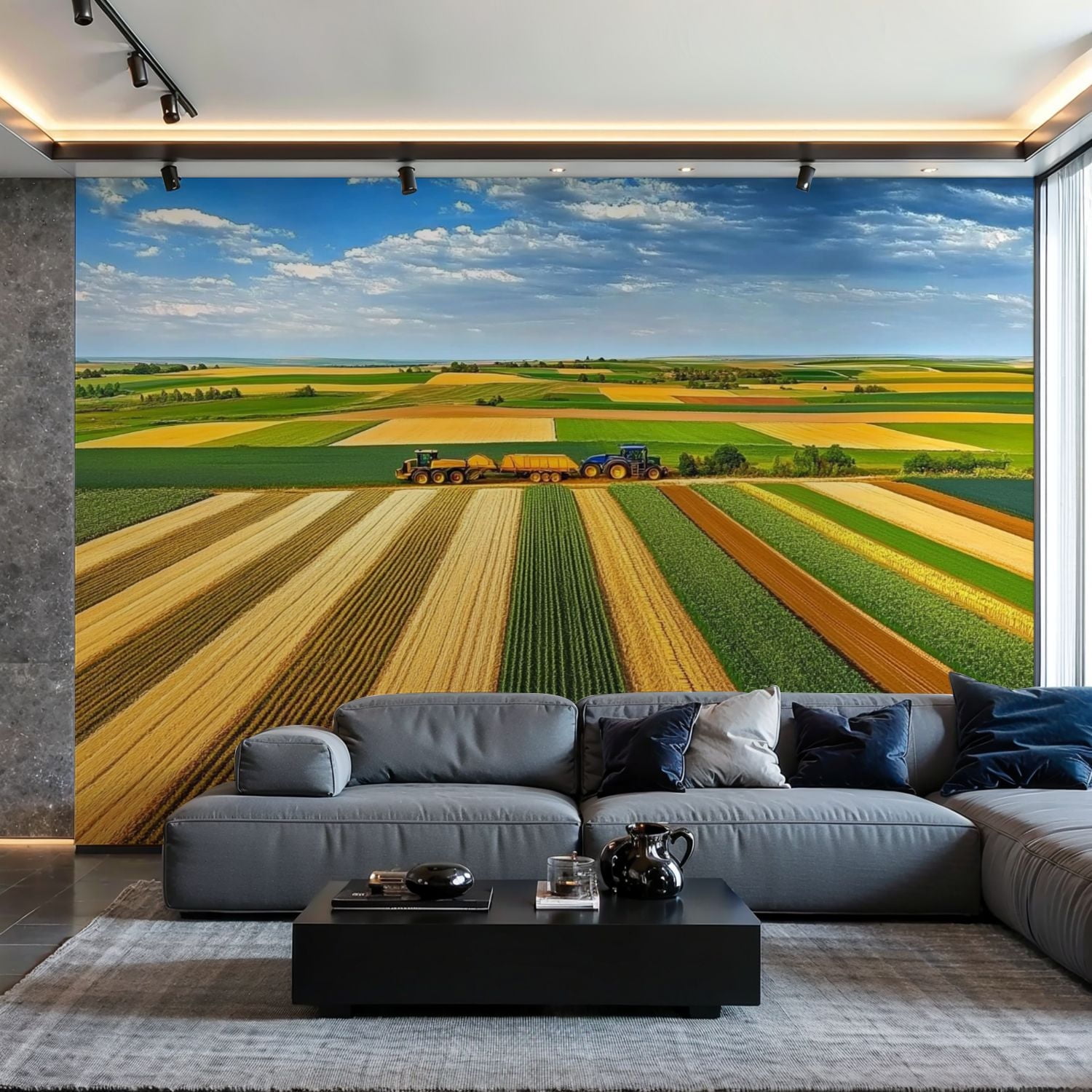 Prxcm Canvas Wall Mural Peel and Stick Large Wallpaper Harvesting ...