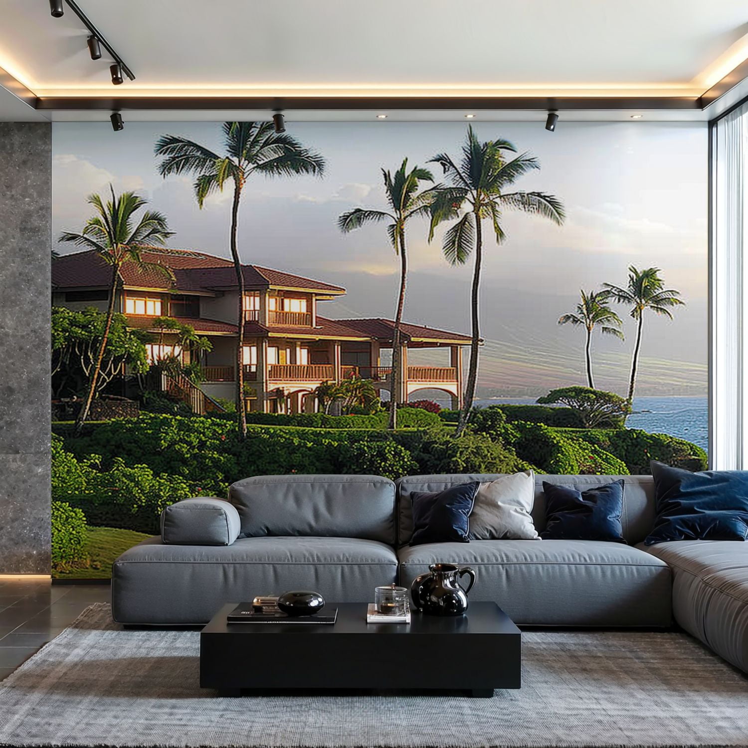 Prxcm Canvas Wall Mural Peel and Stick Large Wallpaper Hawaiian ...