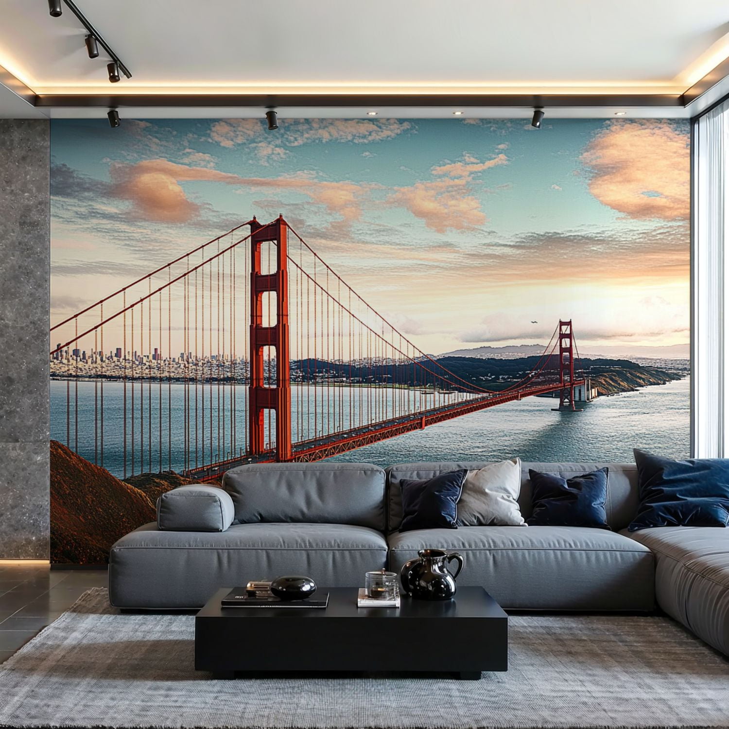 Prxcm Canvas Wall Mural Peel and Stick Large Wallpaper Landscape Gate ...
