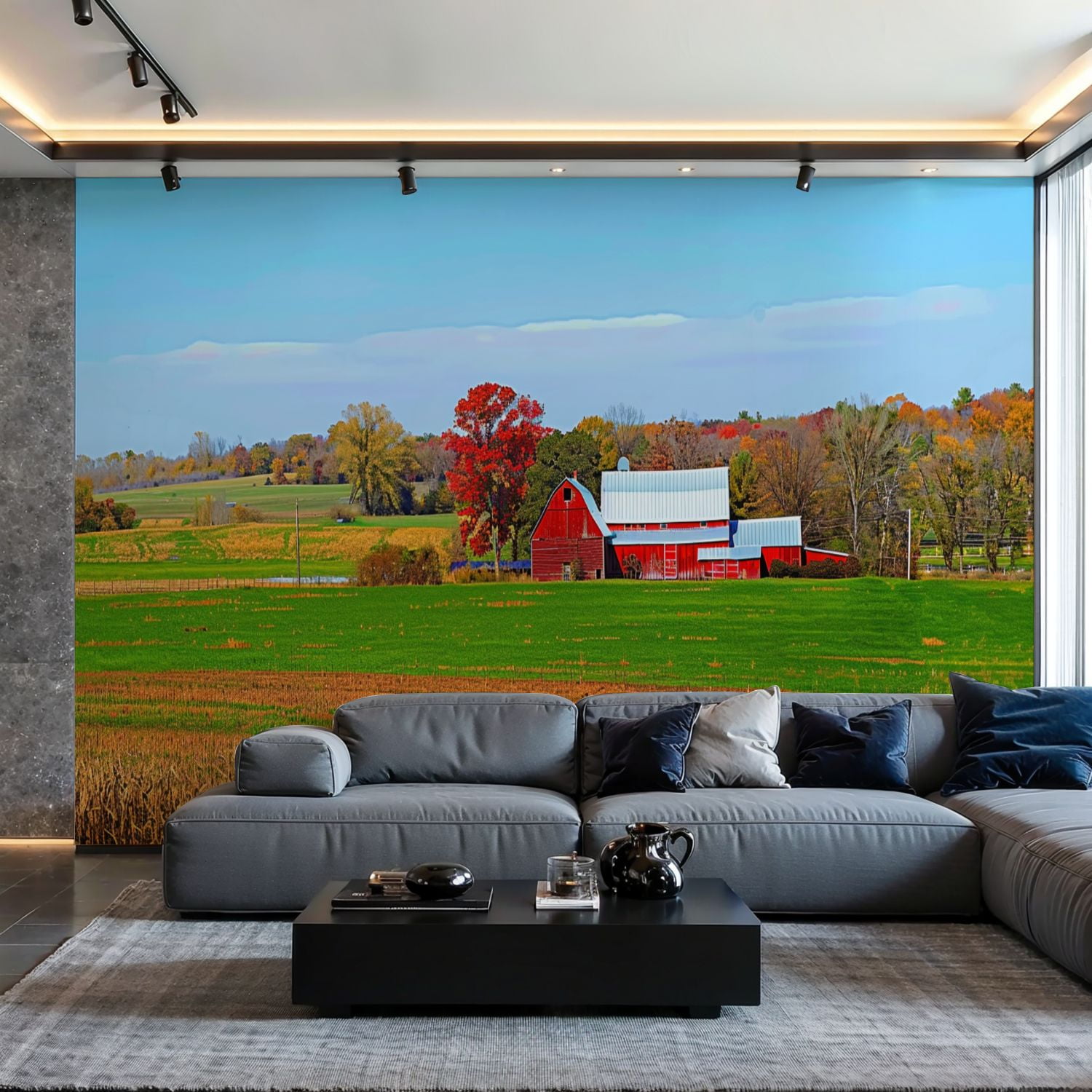 Prxcm Canvas Wall Mural Peel and Stick Large Wallpaper Landscape view ...