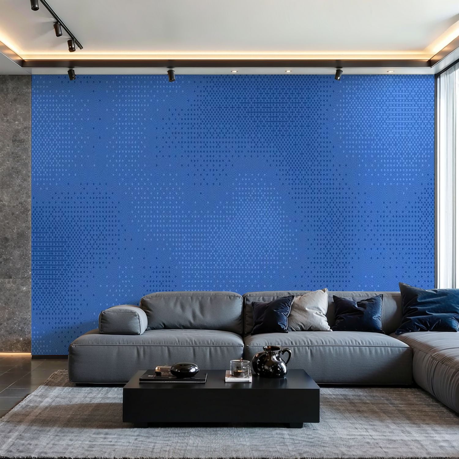 Prxcm Canvas Wall Mural Peel and Stick Large Wallpaper Pixel Art Dither ...