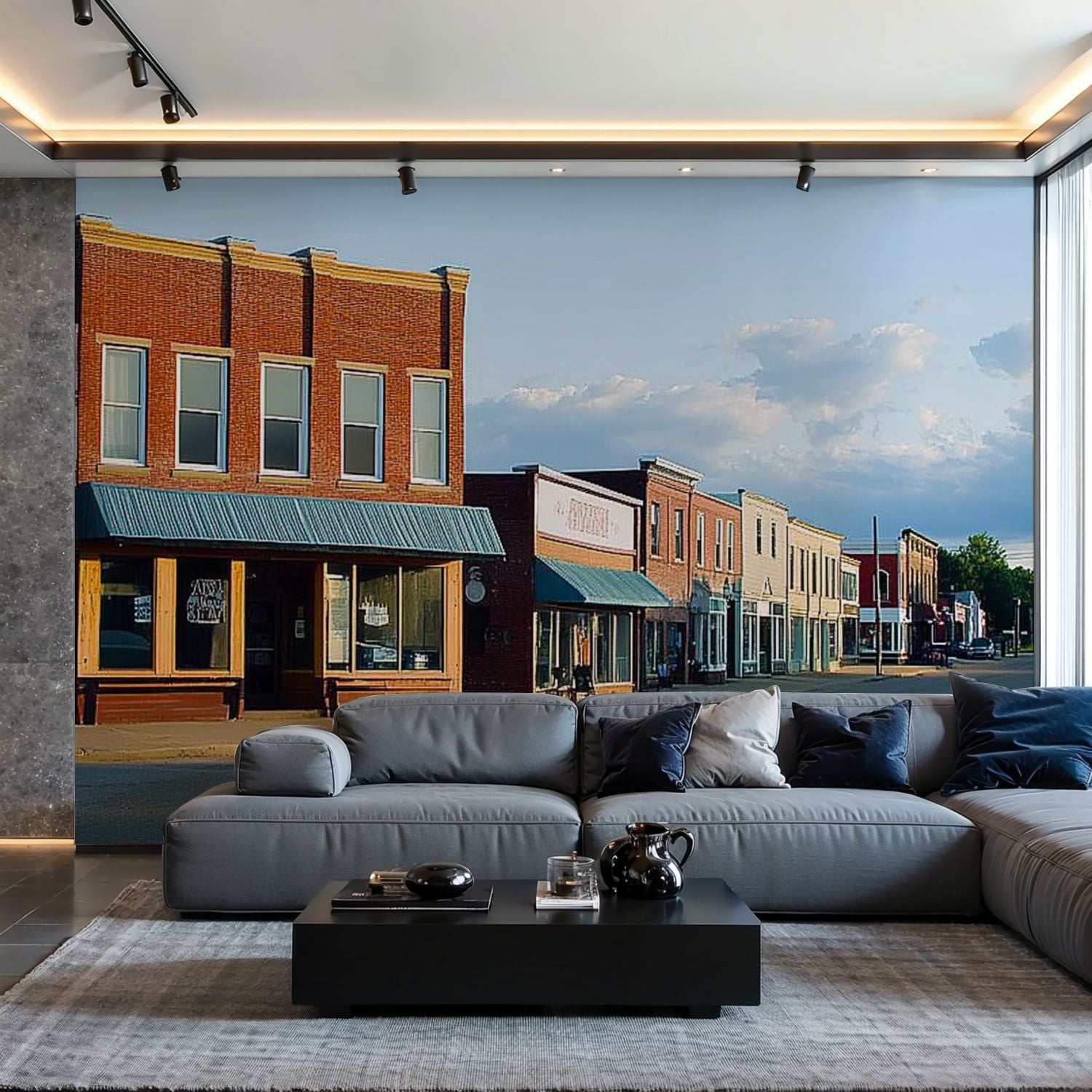 Prxcm Canvas Wall Mural Peel and Stick Large Wallpaper Prairie du ...