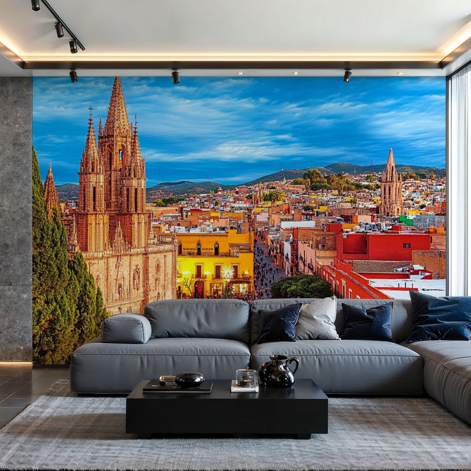 Prxcm Canvas Wall Mural Peel and Stick Large Wallpaper Rafael Churches ...