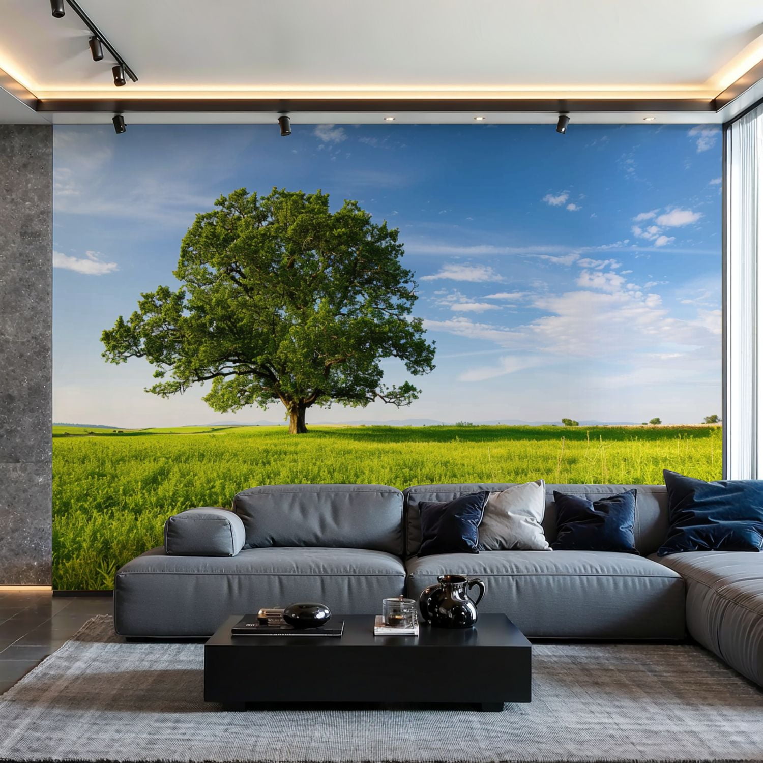 Prxcm Canvas Wall Mural Peel and Stick Large Wallpaper beautiful oak ...