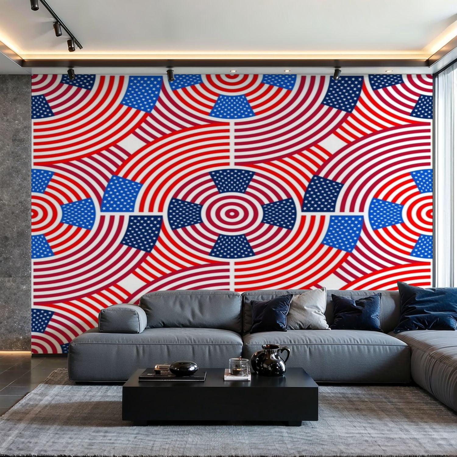 Prxcm Canvas Wall Mural Peel and Stick Large Wallpaper united states ...