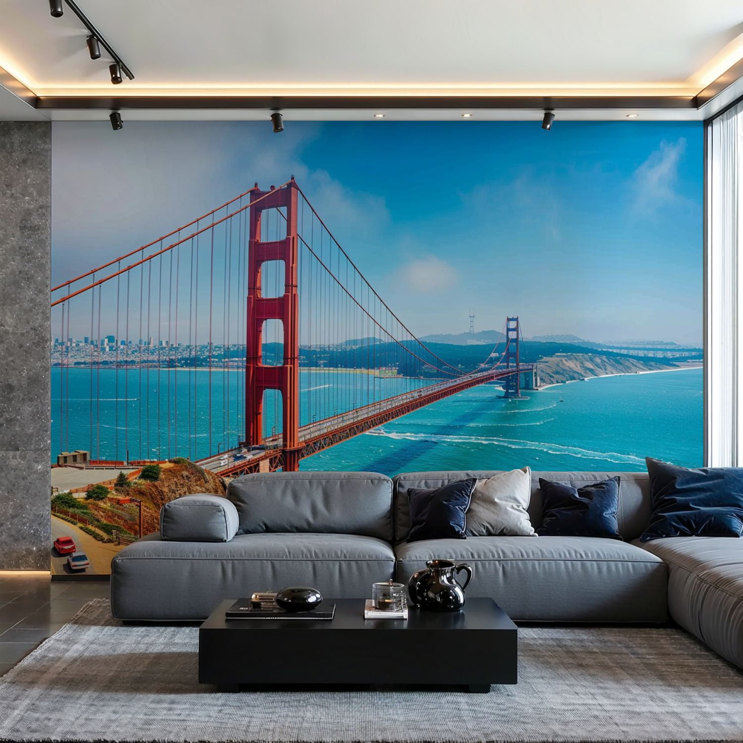 Prxcm Canvas Wall Mural Peel and Stick Large Wallpaper Strait Wall Art ...