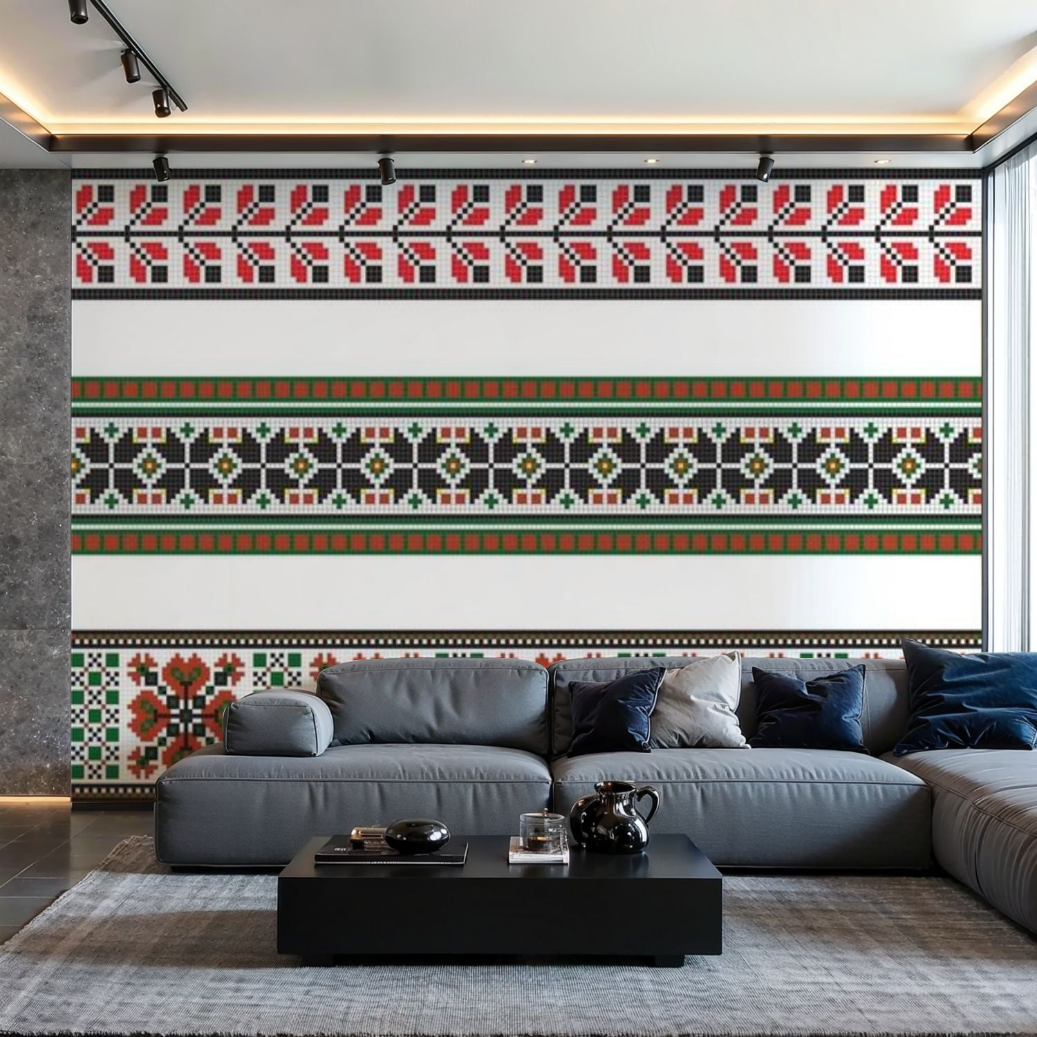 Prxcm Peel And Stick Canvas Wallpaper Set For Embroidery Mesh Ukrainian ...