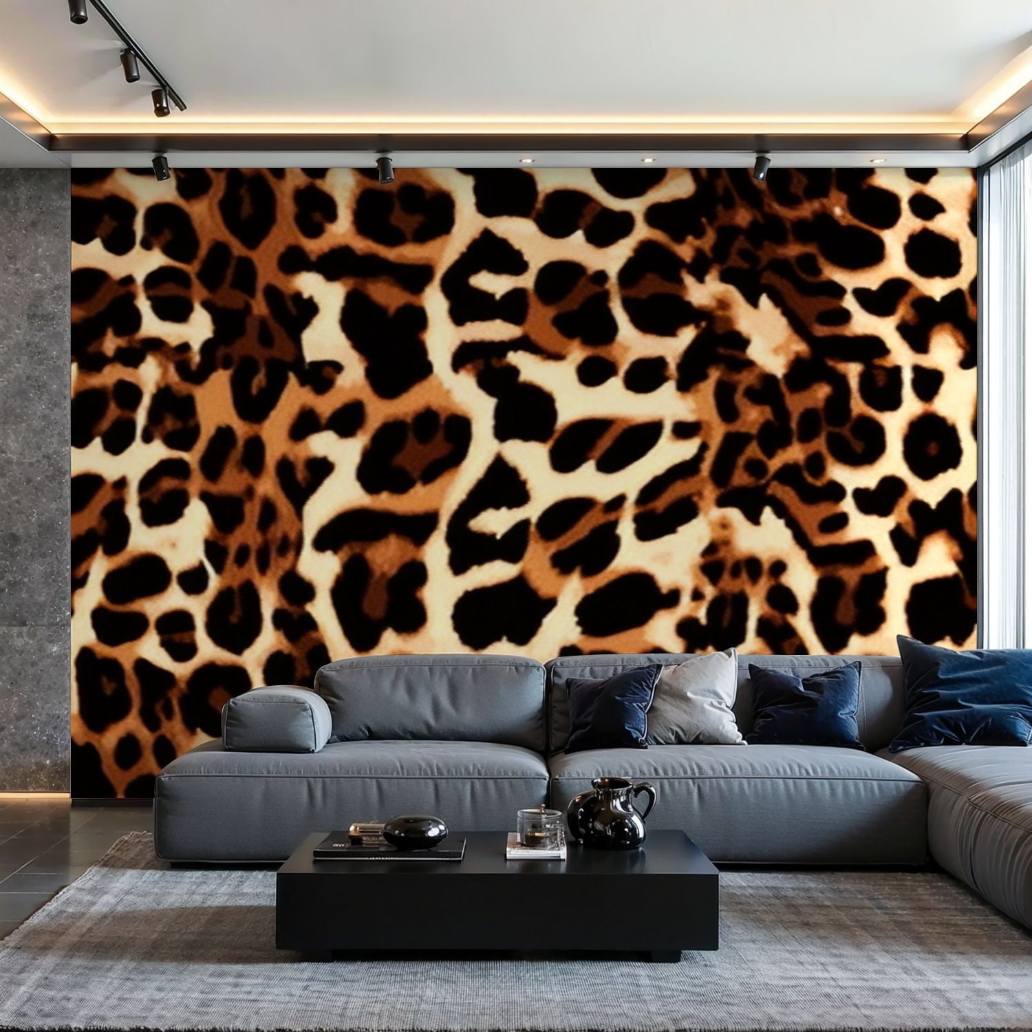 Prxcm Peel and Stick Canvas Wallpaper Colorful Furry Animal skin ...
